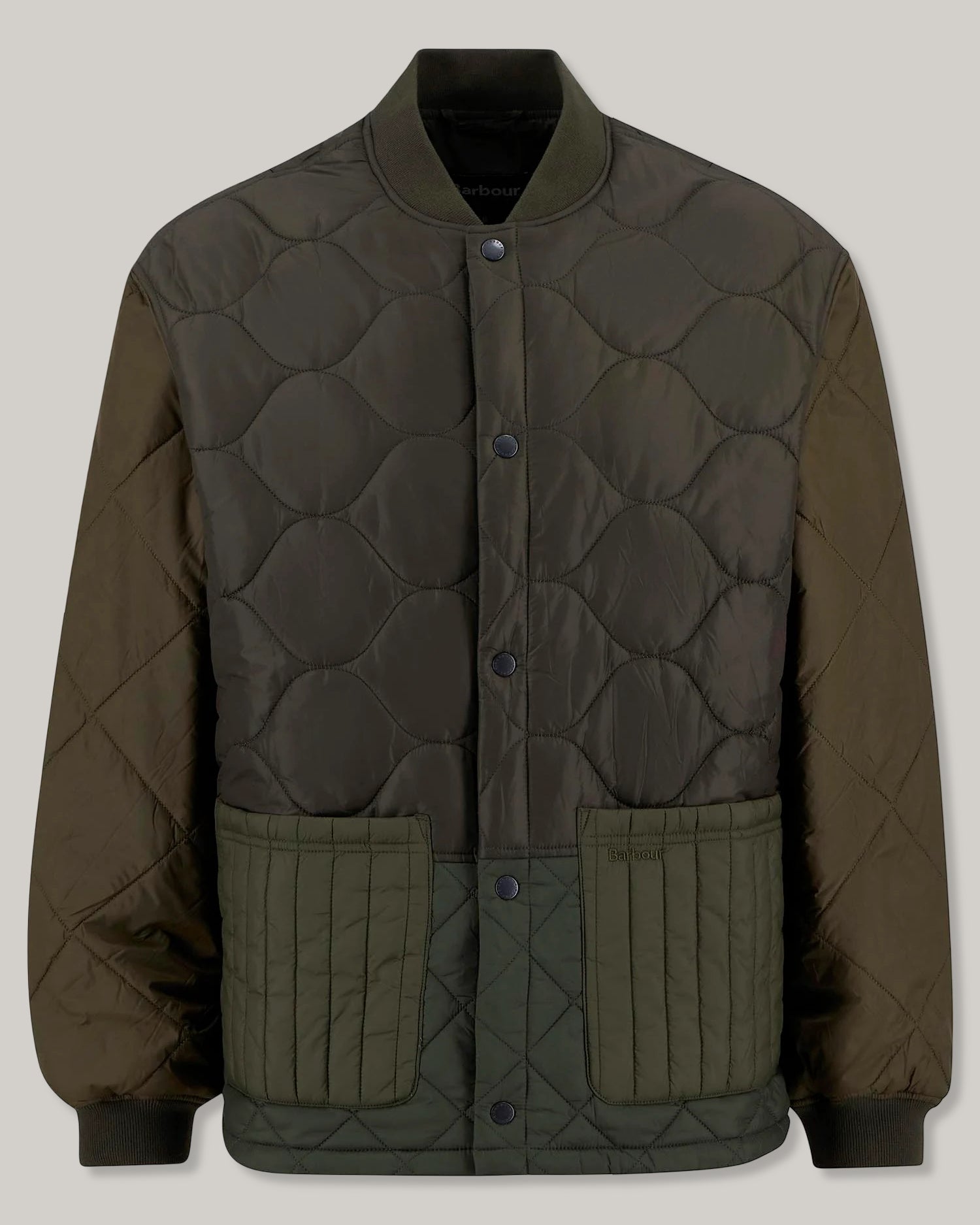BARBOUR CORDING QUILTED JACKET - ARMY GREEN – Pickings and Parry
